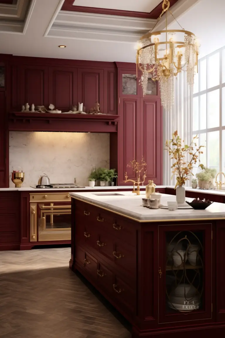 Burgundy Kitchen Trends in Modern Designs
