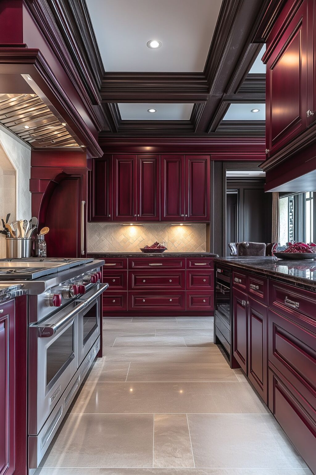 Burgundy Kitchen Trends in Modern Designs