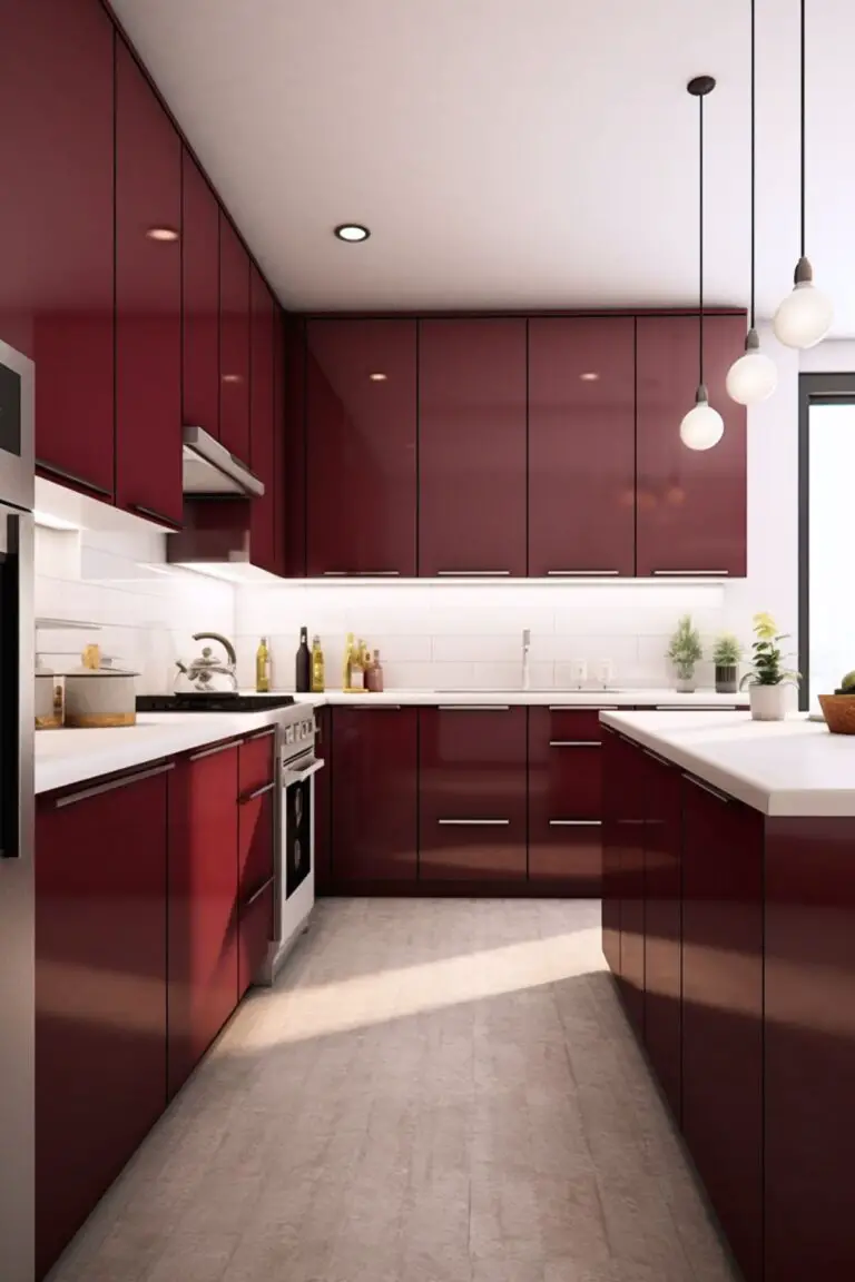 Burgundy Kitchen Trends in Modern Designs