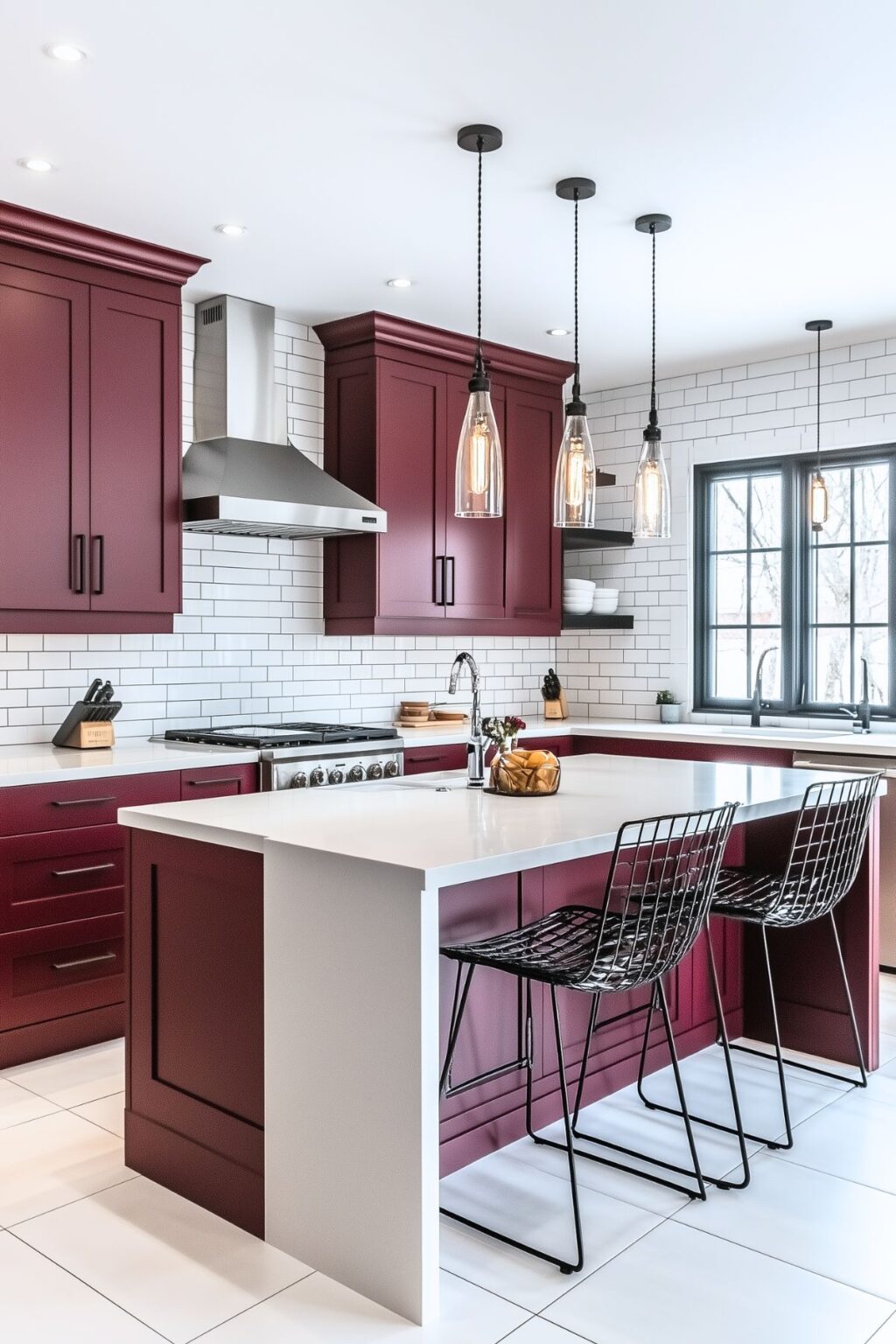 Burgundy Kitchen Trends in Modern Designs