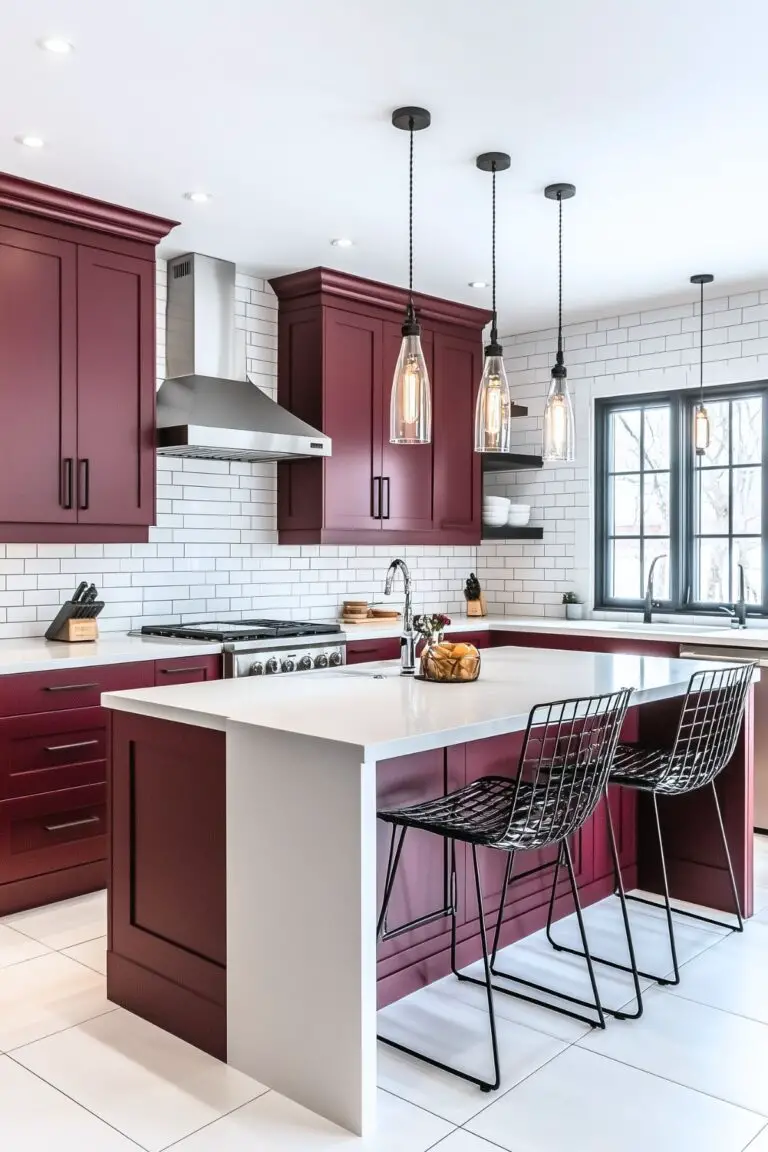 Burgundy Kitchen Trends in Modern Designs