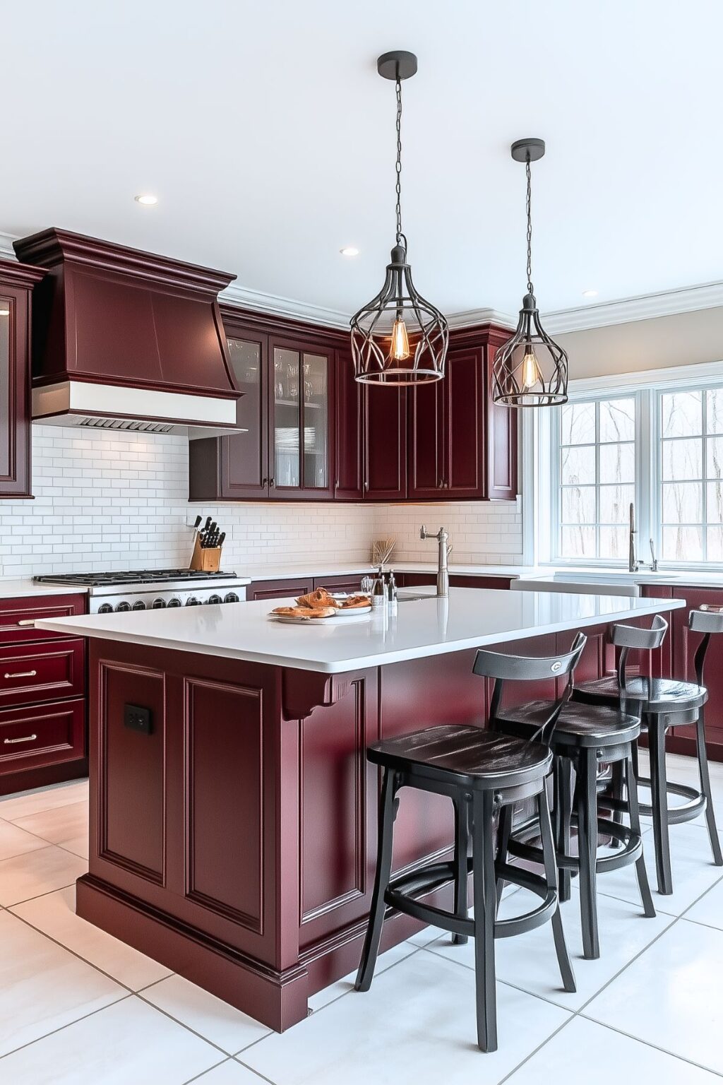 Burgundy Kitchen Trends in Modern Designs