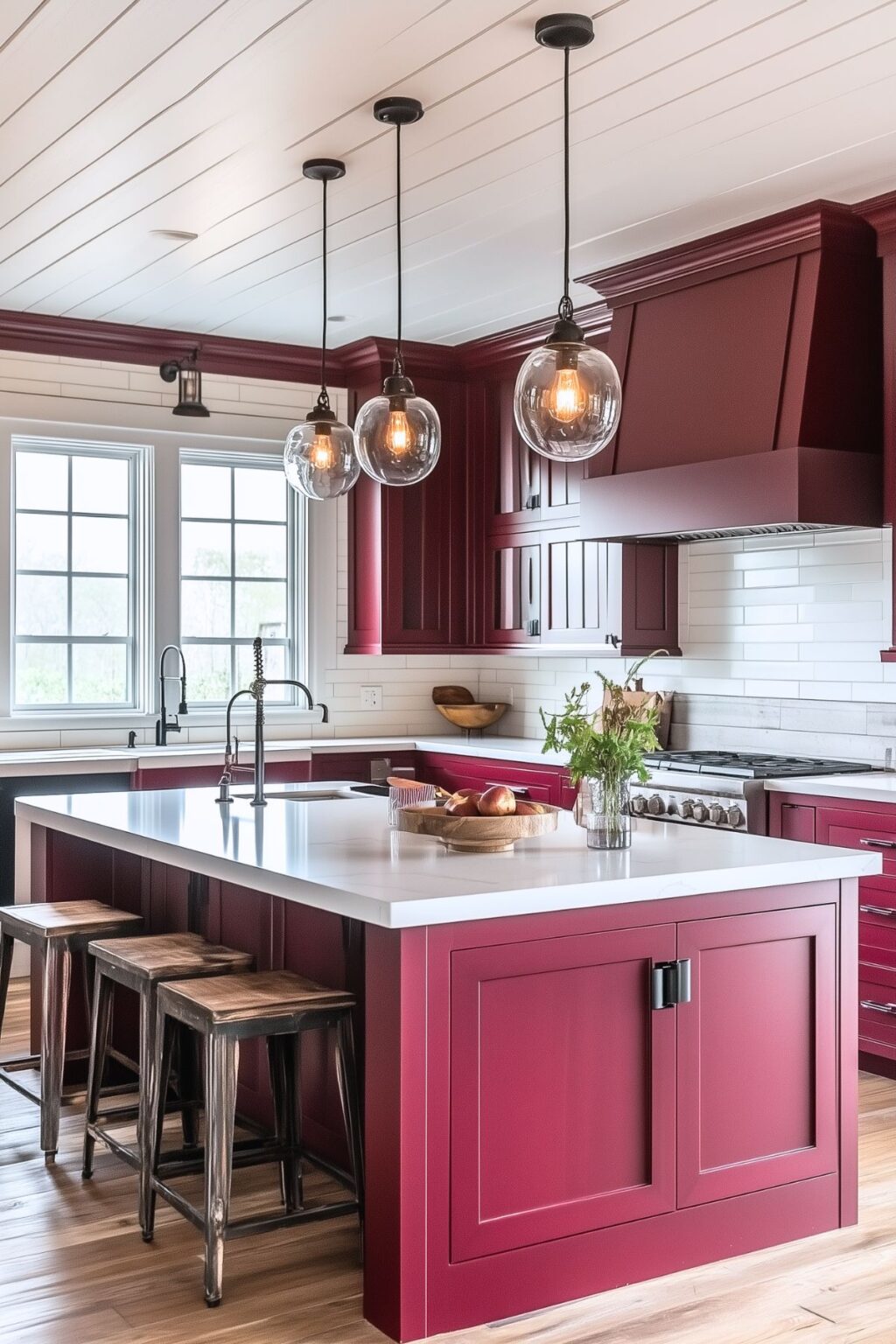 Burgundy Kitchen Trends in Modern Designs