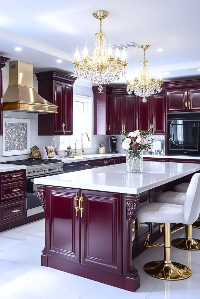 Burgundy Kitchen Trends in Modern Designs