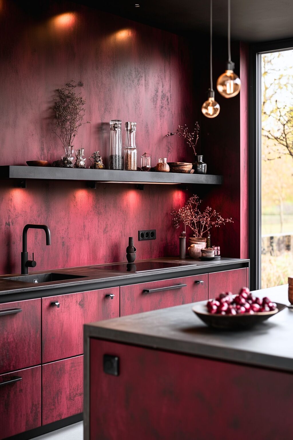 Burgundy Kitchen Trends in Modern Designs
