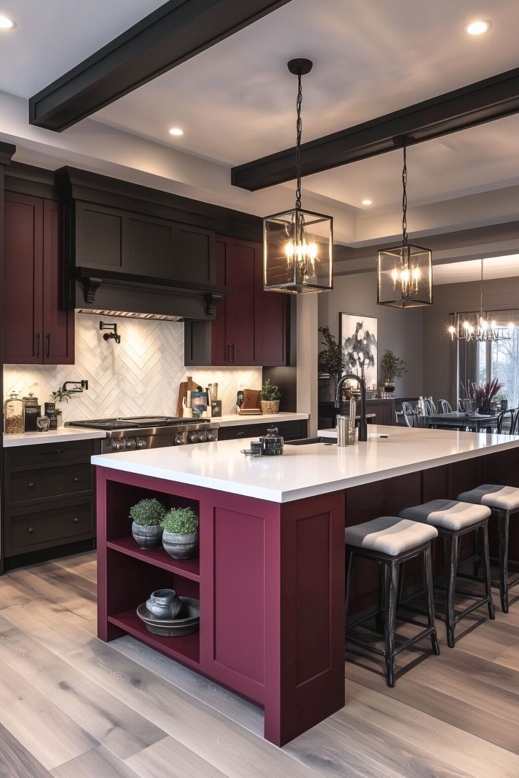 Burgundy Kitchen Trends in Modern Designs