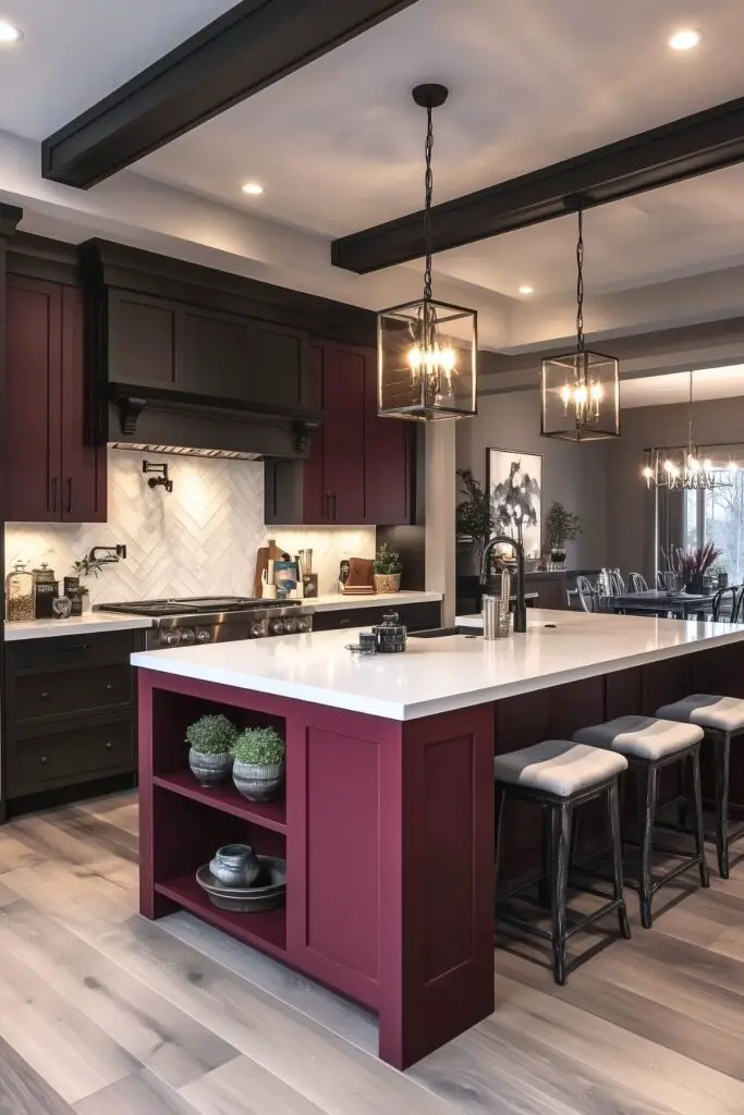 Burgundy Kitchen Trends in Modern Designs