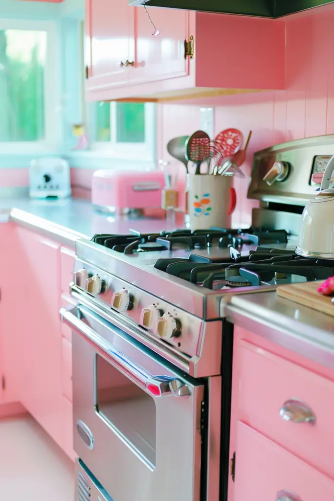 Retro Pink Kitchen Ideas for a Nostalgic Touch - Kitchen Informant