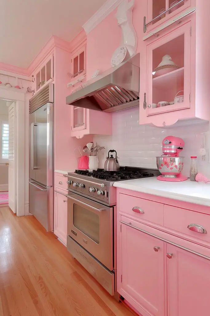 Retro Pink Kitchen Ideas for a Nostalgic Touch - Kitchen Informant