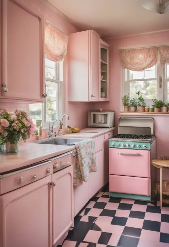 Retro Pink Kitchen Ideas for a Nostalgic Touch - Kitchen Informant