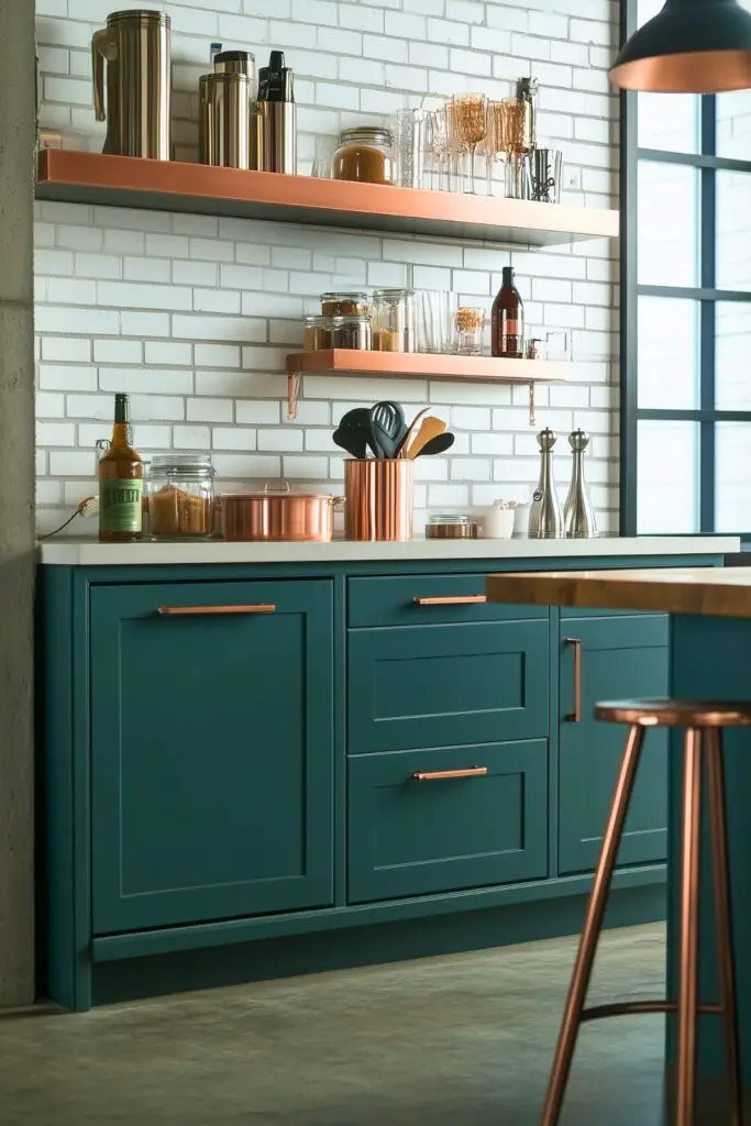 Teal and Copper Kitchen: A Perfect Combination for a Modern Look ...