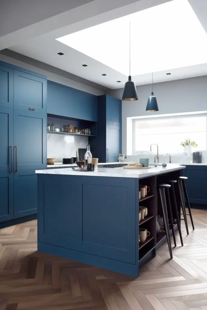 Denim Blue Kitchens: A Trendy and Timeless Choice for Your Home ...