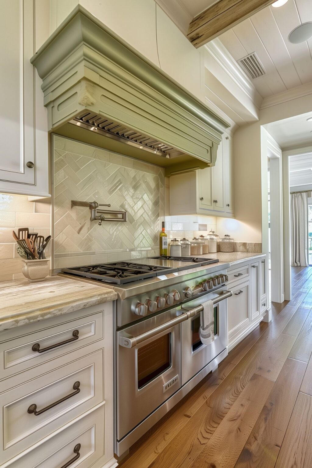 Olive and Cream Kitchens: A Perfect Blend of Warmth and Elegance