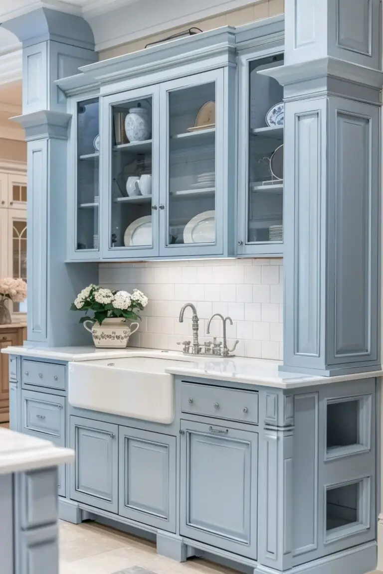 Powder Blue Kitchen: A Fresh and Serene Look for Your Home - Kitchen ...