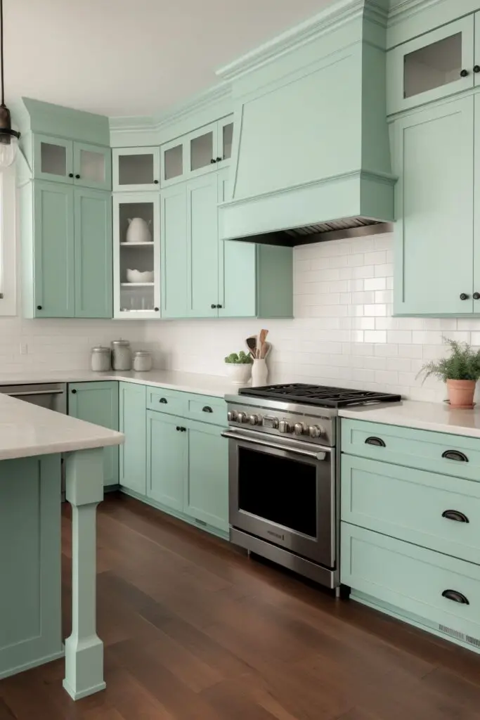 Seafoam Green Coastal Kitchens: A Refreshing Twist