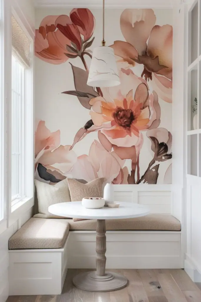 Bold Floral Walls: Add Drama to Your Kitchen Decor - Kitchen Informant