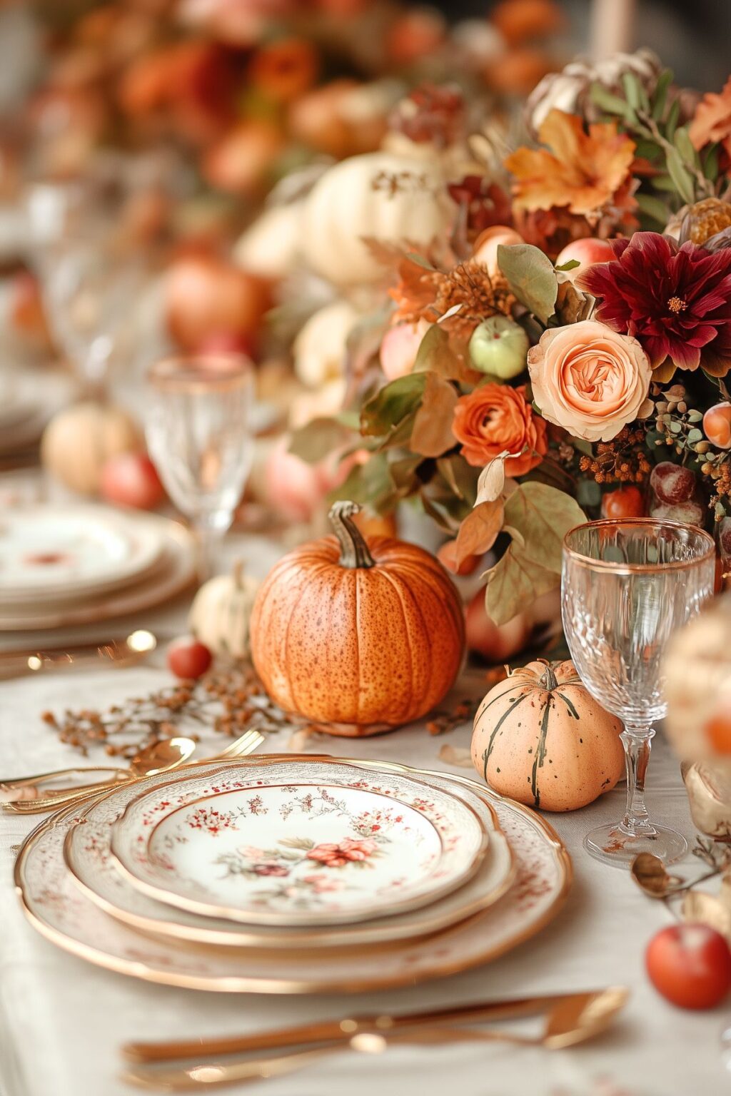 Charming Fall Table Settings for Your Kitchen Dining Area