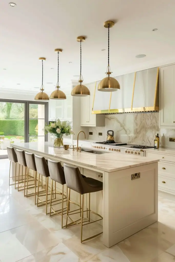 Ivory and Brass Kitchens: A Blend of Elegance and Modernity