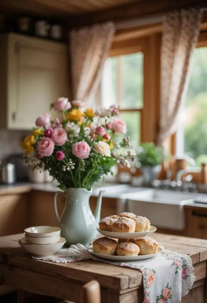 Pastel Colors in a Cottagecore Kitchen