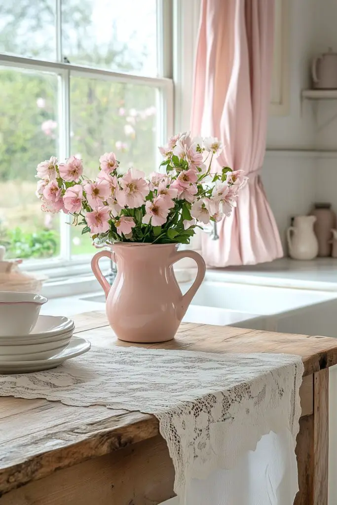 Pastel Colors in a Cottagecore Kitchen