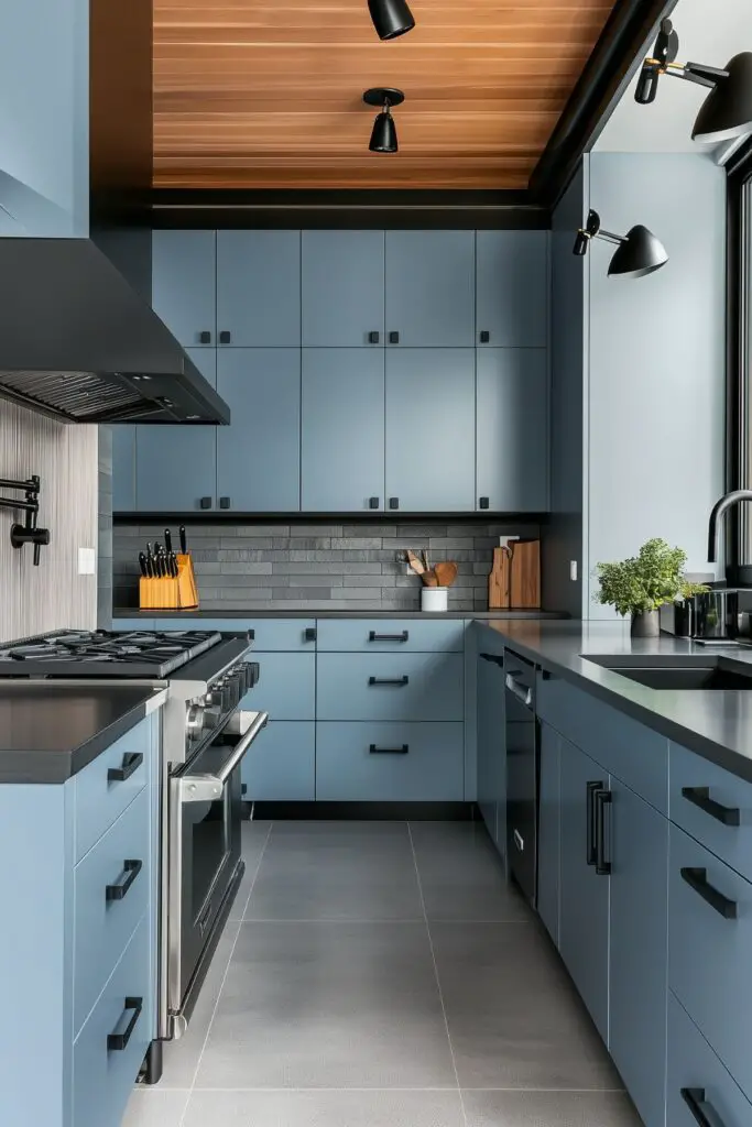 Blue Gray Kitchen Cabinets: A Stylish Choice for Modern Homes - Kitchen ...