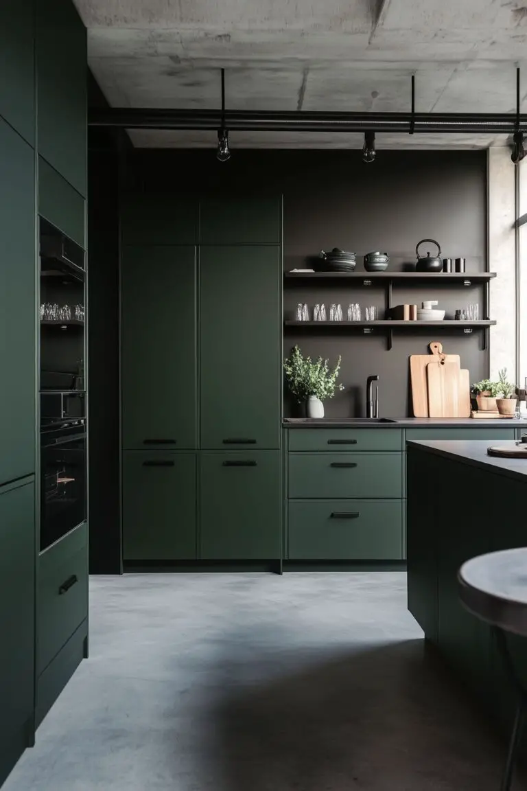 Dark Green Kitchens: Embracing Nature for a Cozy Home Vibe - Kitchen ...