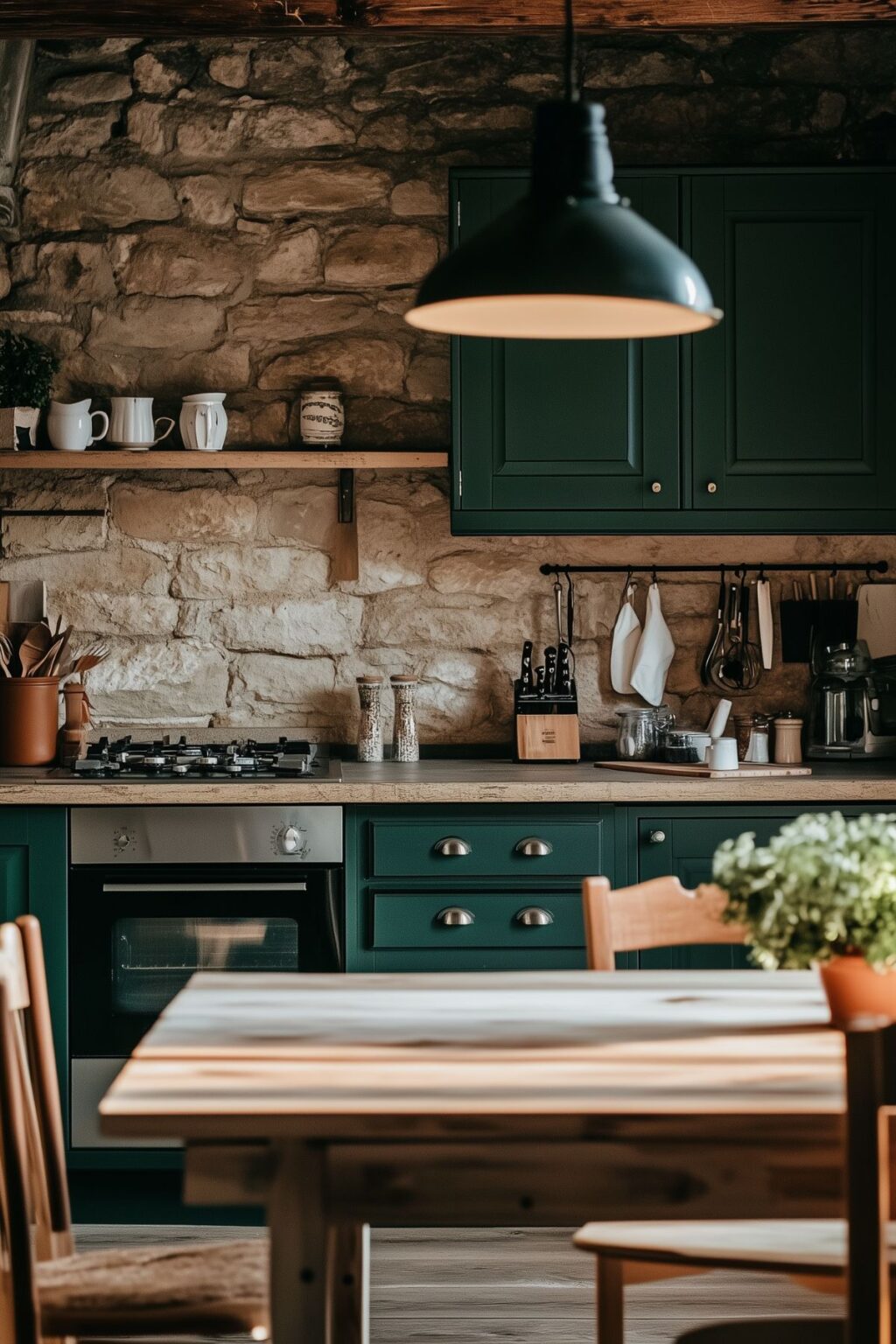 Dark Green Kitchens: Embracing Nature for a Cozy Home Vibe - Kitchen ...