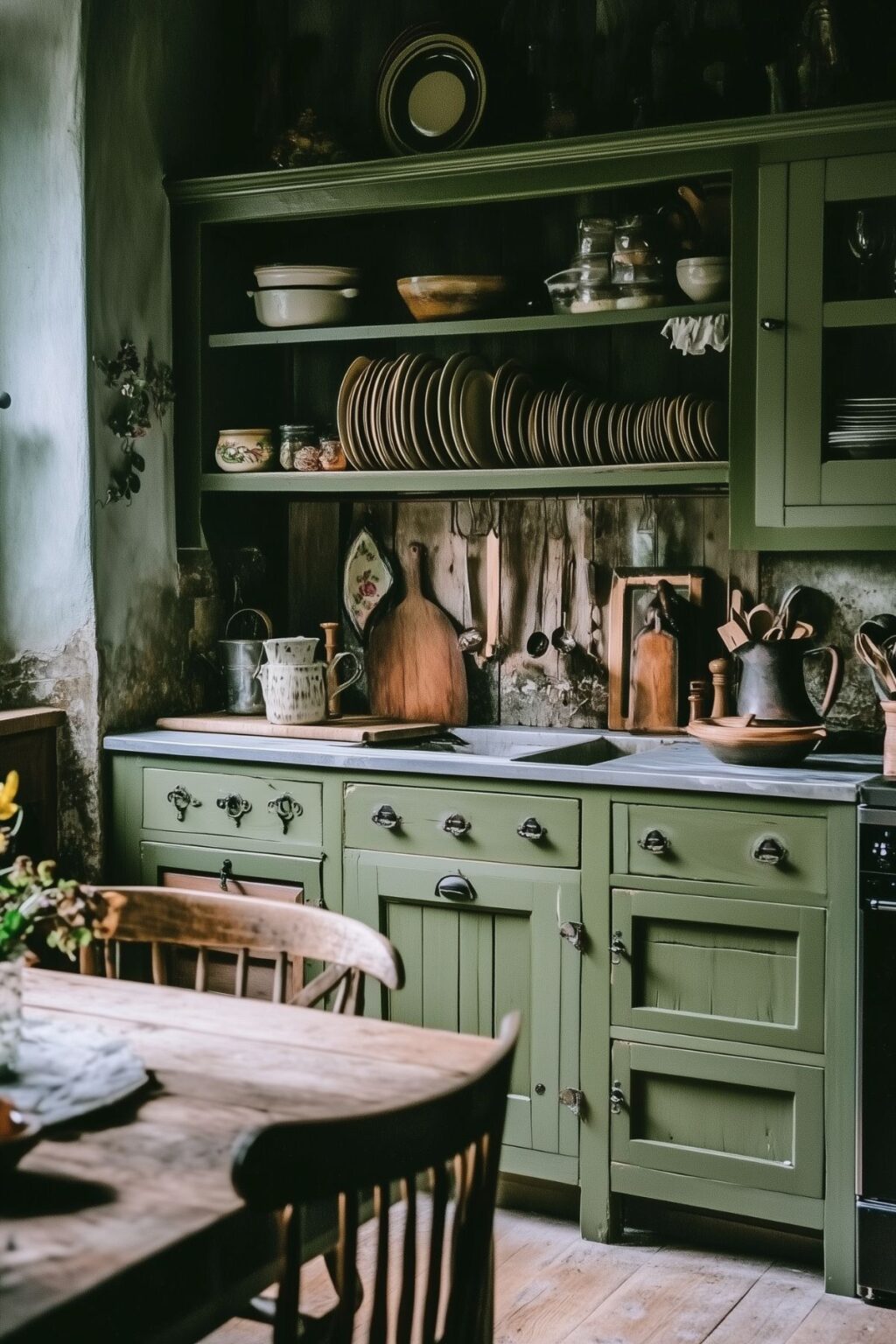 25 Moody Green Kitchens for a Cozy Aesthetic - Kitchen Informant