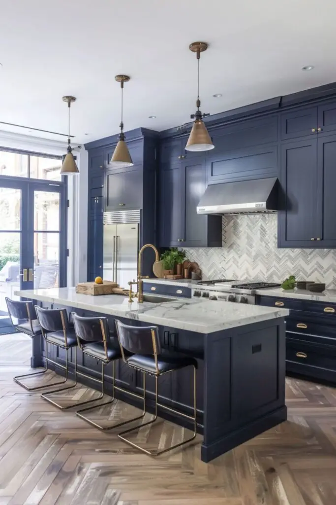 25 Navy Blue Kitchens You’ll Fall in Love With - Kitchen Informant
