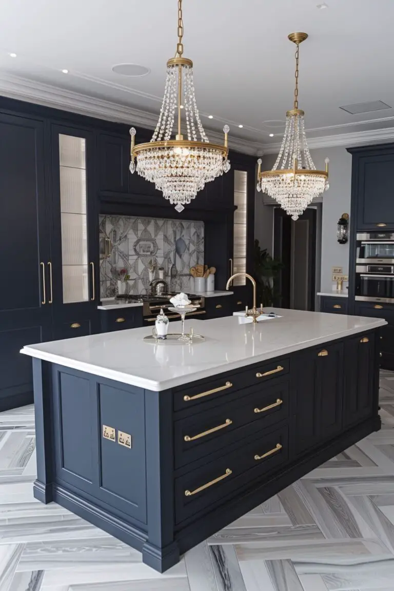 25 Navy Blue Kitchens You’ll Fall in Love With - Kitchen Informant