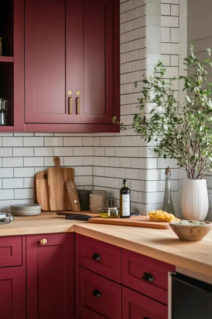 Burgundy Kitchen Cabinets That Make a Statement - Kitchen Informant