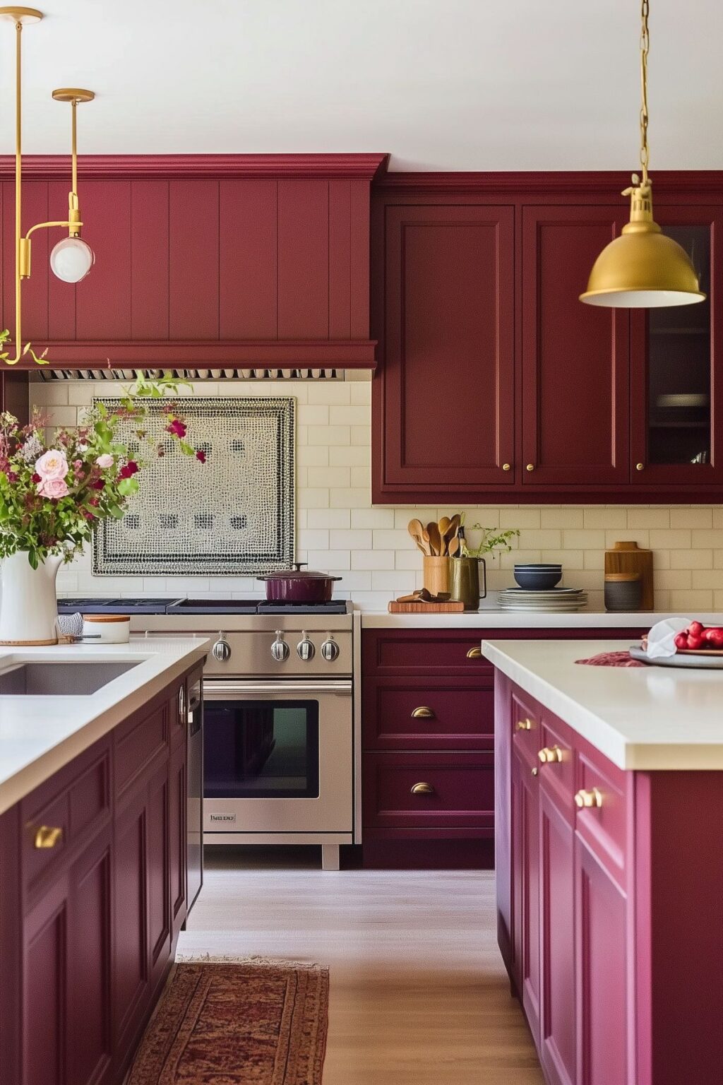 Burgundy Kitchen Cabinets That Make a Statement - Kitchen Informant