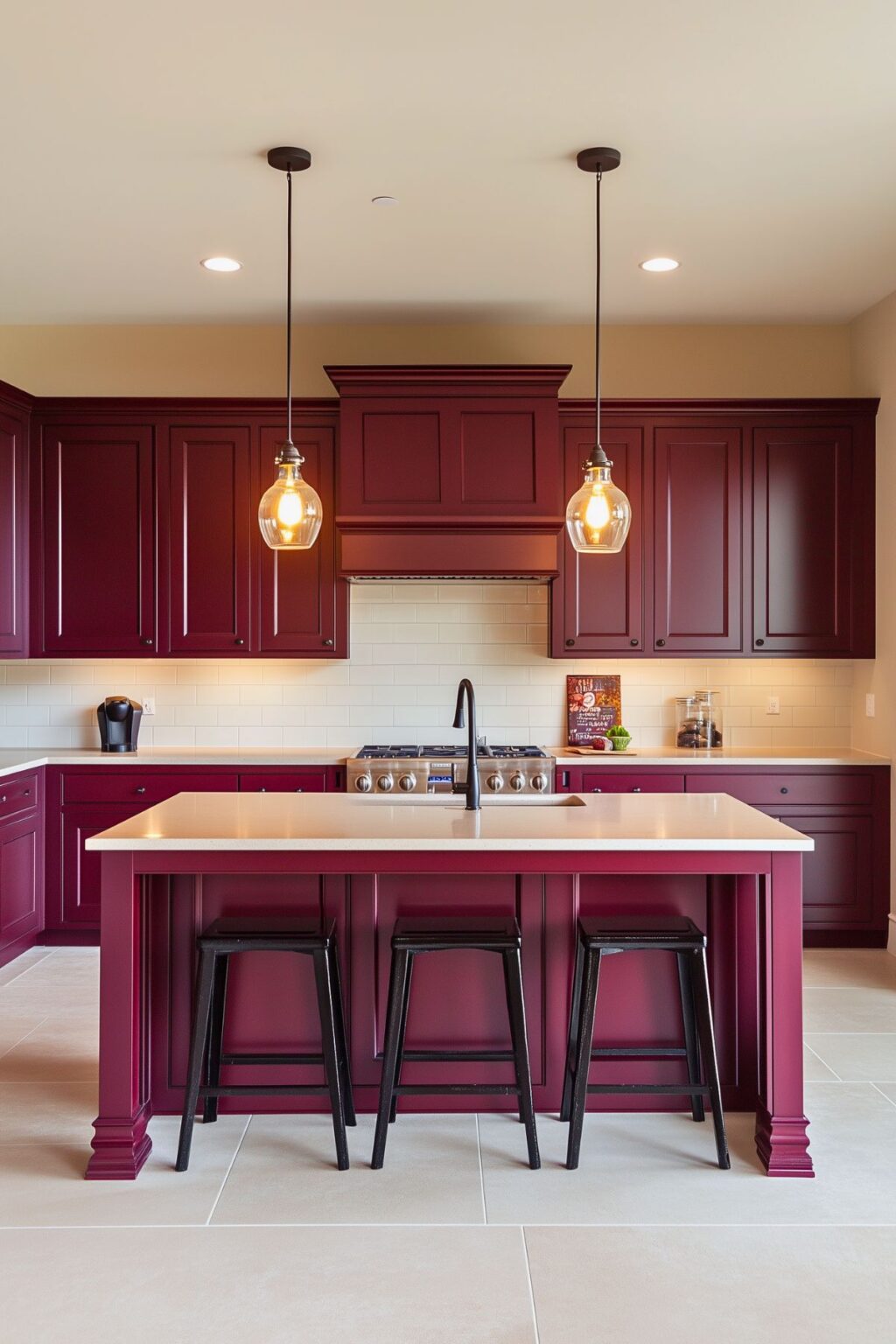 Burgundy Kitchen Cabinets That Make a Statement - Kitchen Informant