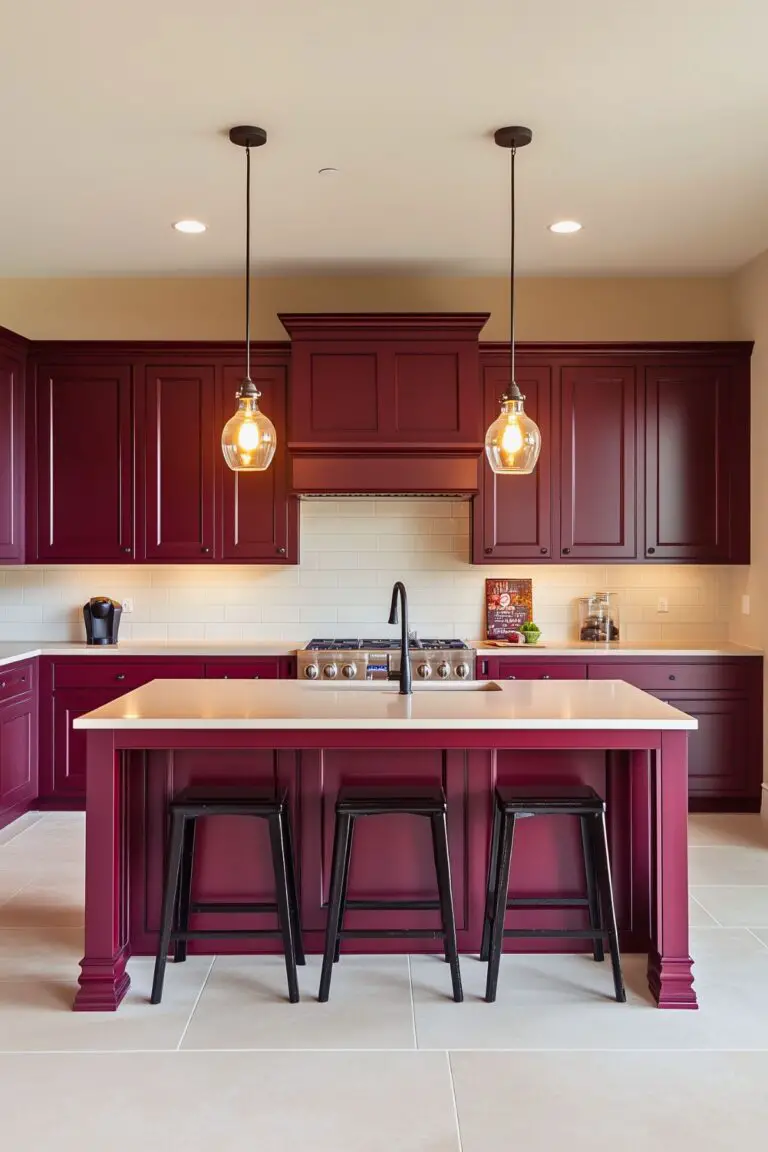 Burgundy Kitchen Cabinets That Make a Statement - Kitchen Informant