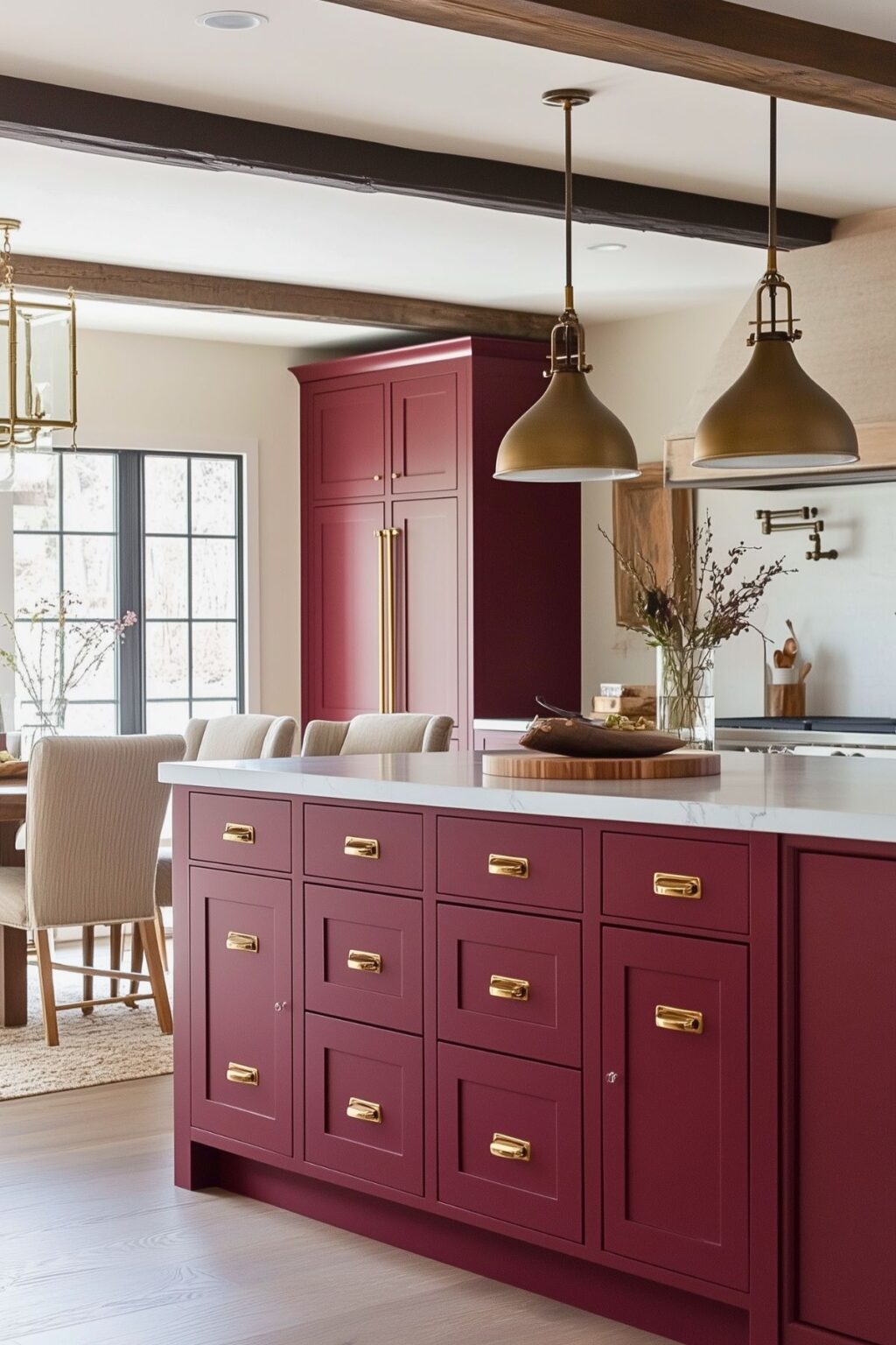 Burgundy Kitchen Cabinets That Make a Statement - Kitchen Informant