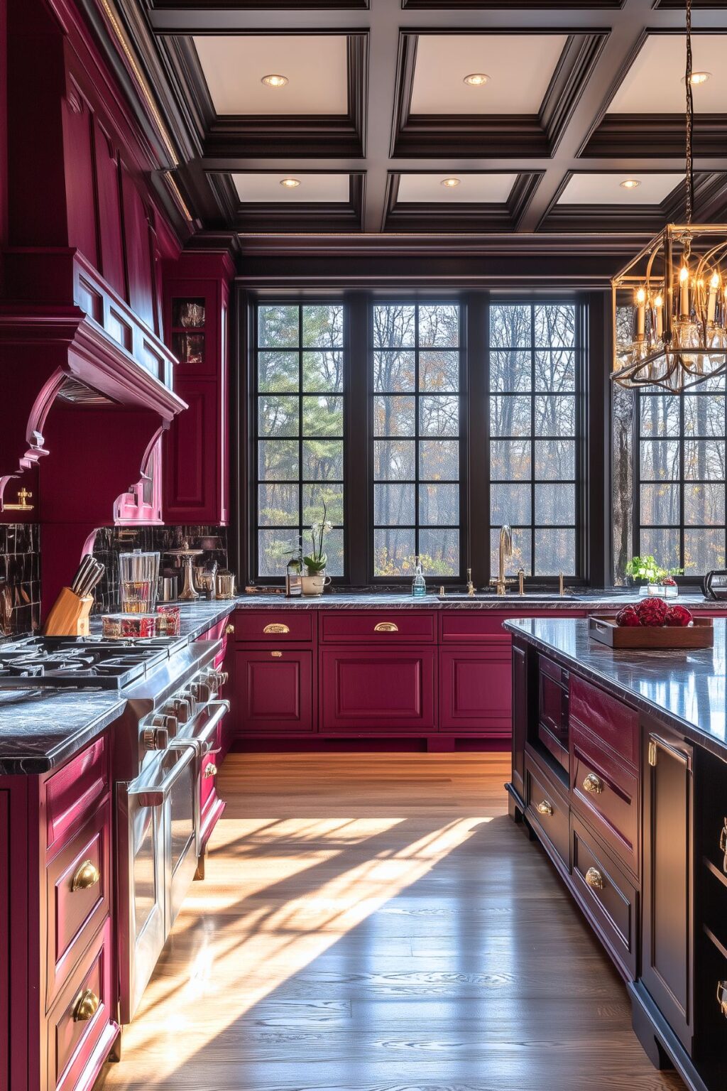 45 Stunning Burgundy Kitchens to Inspire You - Kitchen Informant