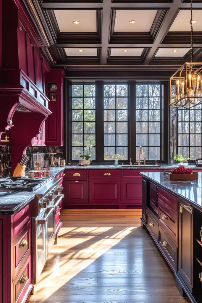 45 Stunning Burgundy Kitchens to Inspire You - Kitchen Informant