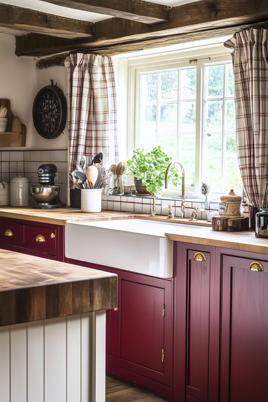 45 Stunning Burgundy Kitchens to Inspire You - Kitchen Informant