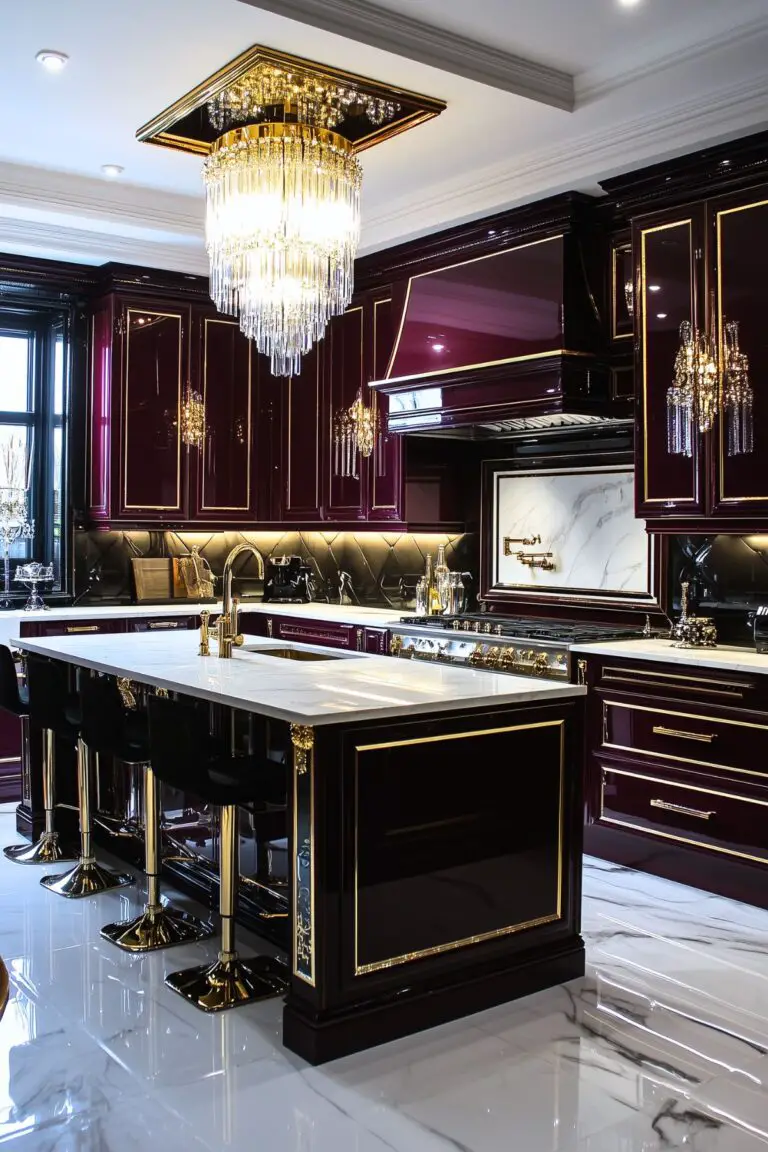 45 Stunning Burgundy Kitchens to Inspire You - Kitchen Informant