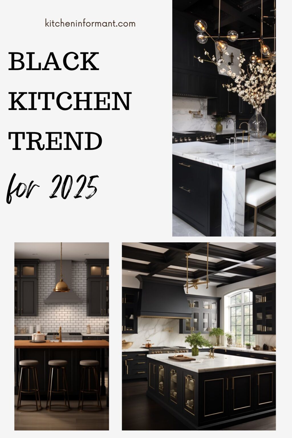 Black Kitchen Trend for 2025