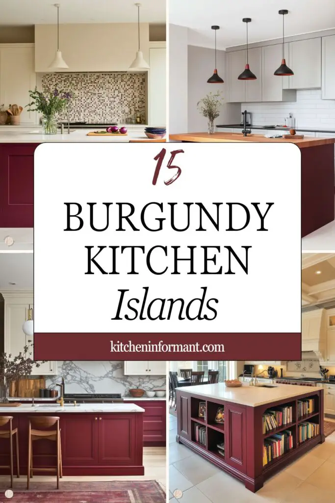 Burgundy Kitchen Islands That Steal the Spotlight - Kitchen Informant
