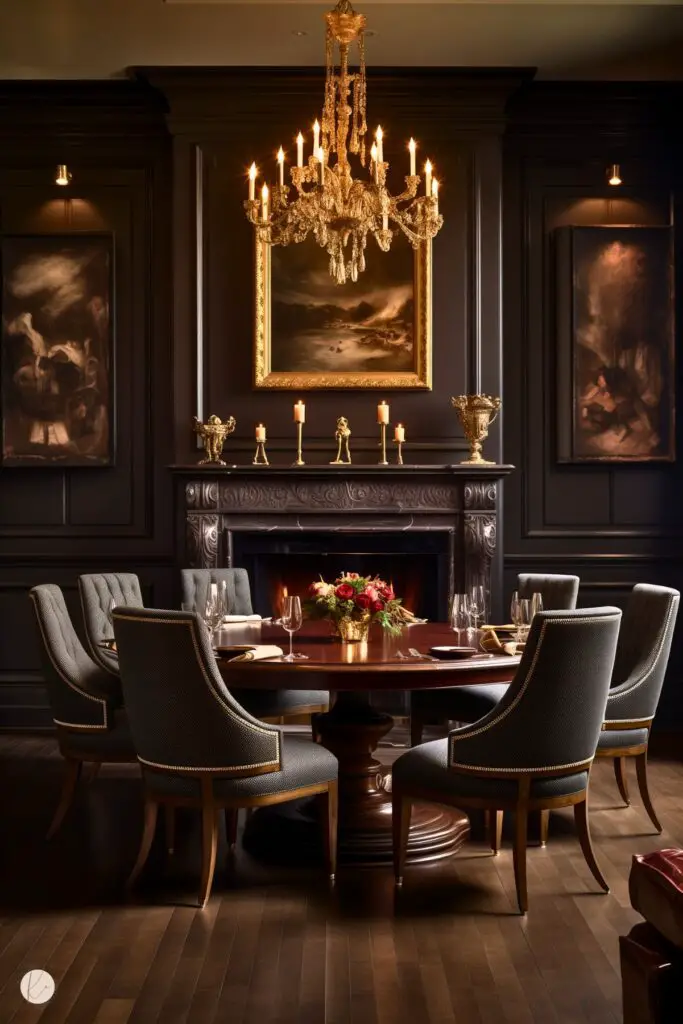 25 Dark Academia Dining Rooms - Kitchen Informant