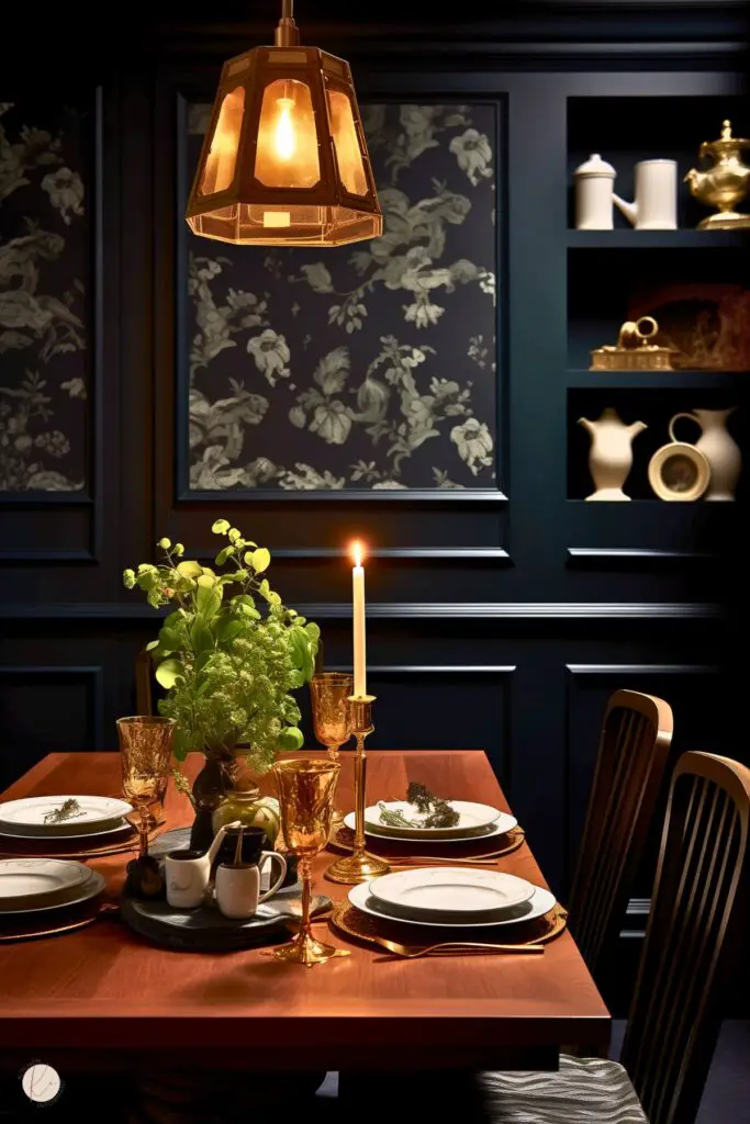 25 Dark Academia Dining Rooms - Kitchen Informant