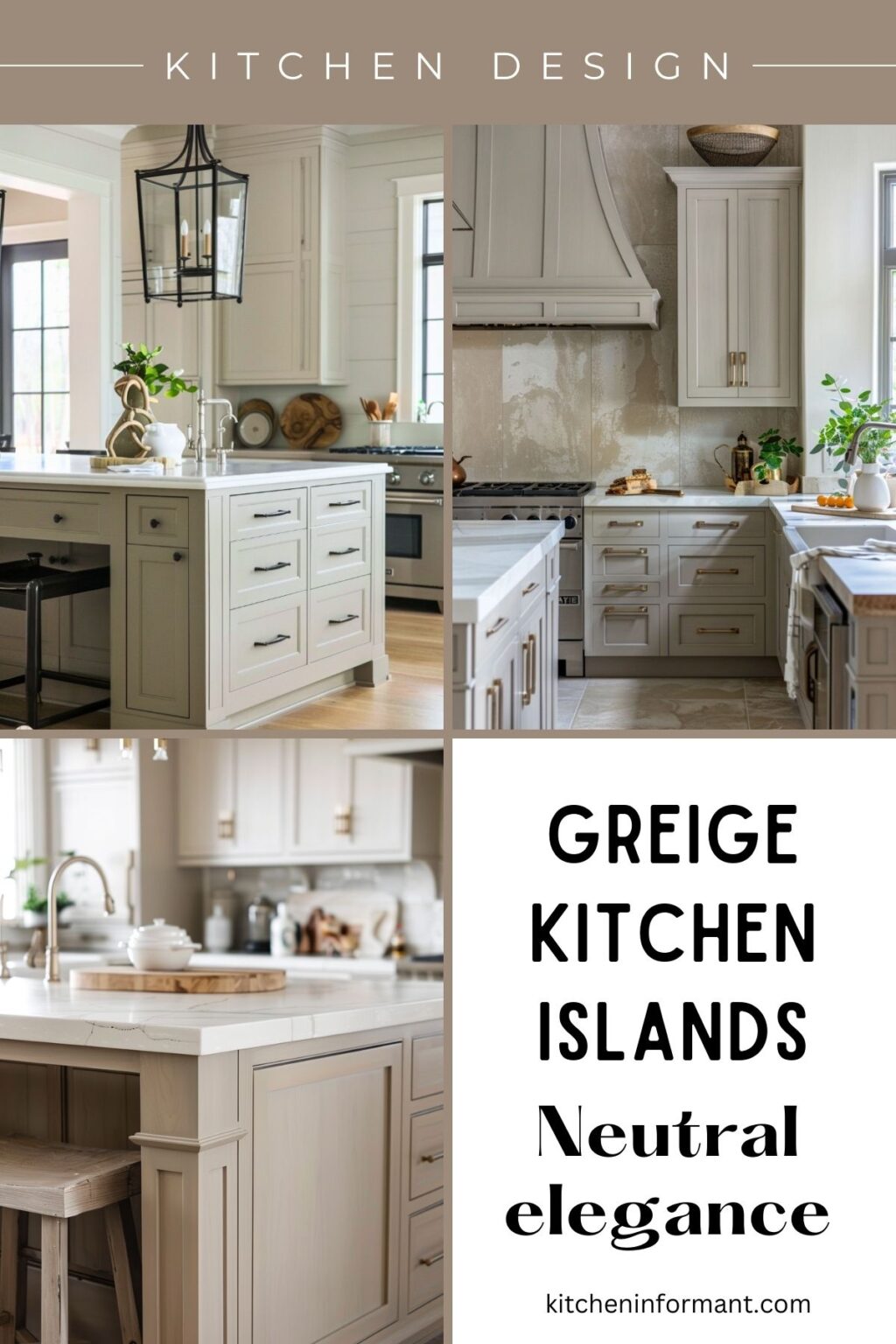 Greige Kitchen Islands: A Centerpiece for Your Cooking Space - Kitchen ...