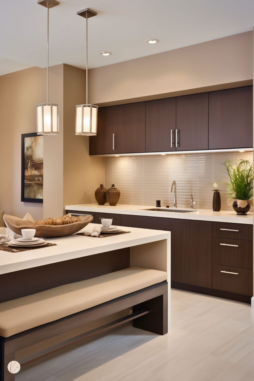 Warm Beige and Deep Brown Kitchens - Kitchen Informant