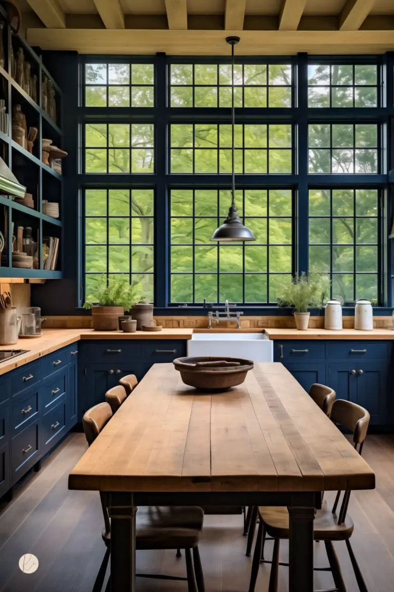 Navy Blue and Natural Wood: The Perfect Duo for Stylish Kitchens ...