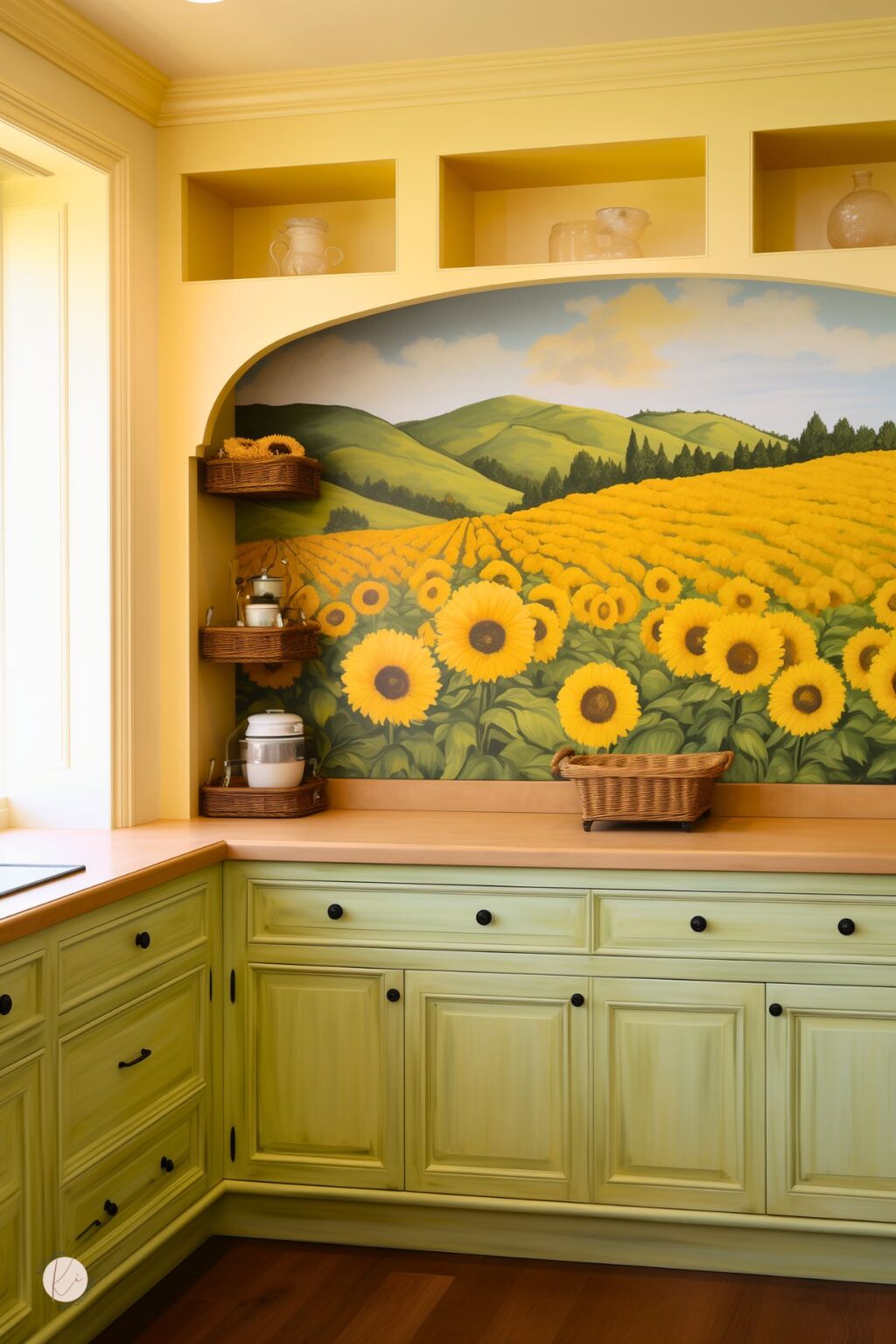 25 Colorful Wall Murals in the Kitchen - Kitchen Informant