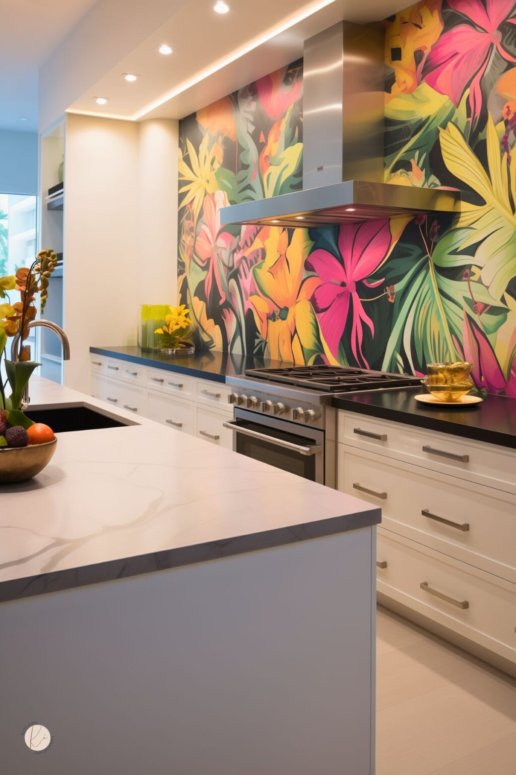 25 Colorful Wall Murals in the Kitchen - Kitchen Informant