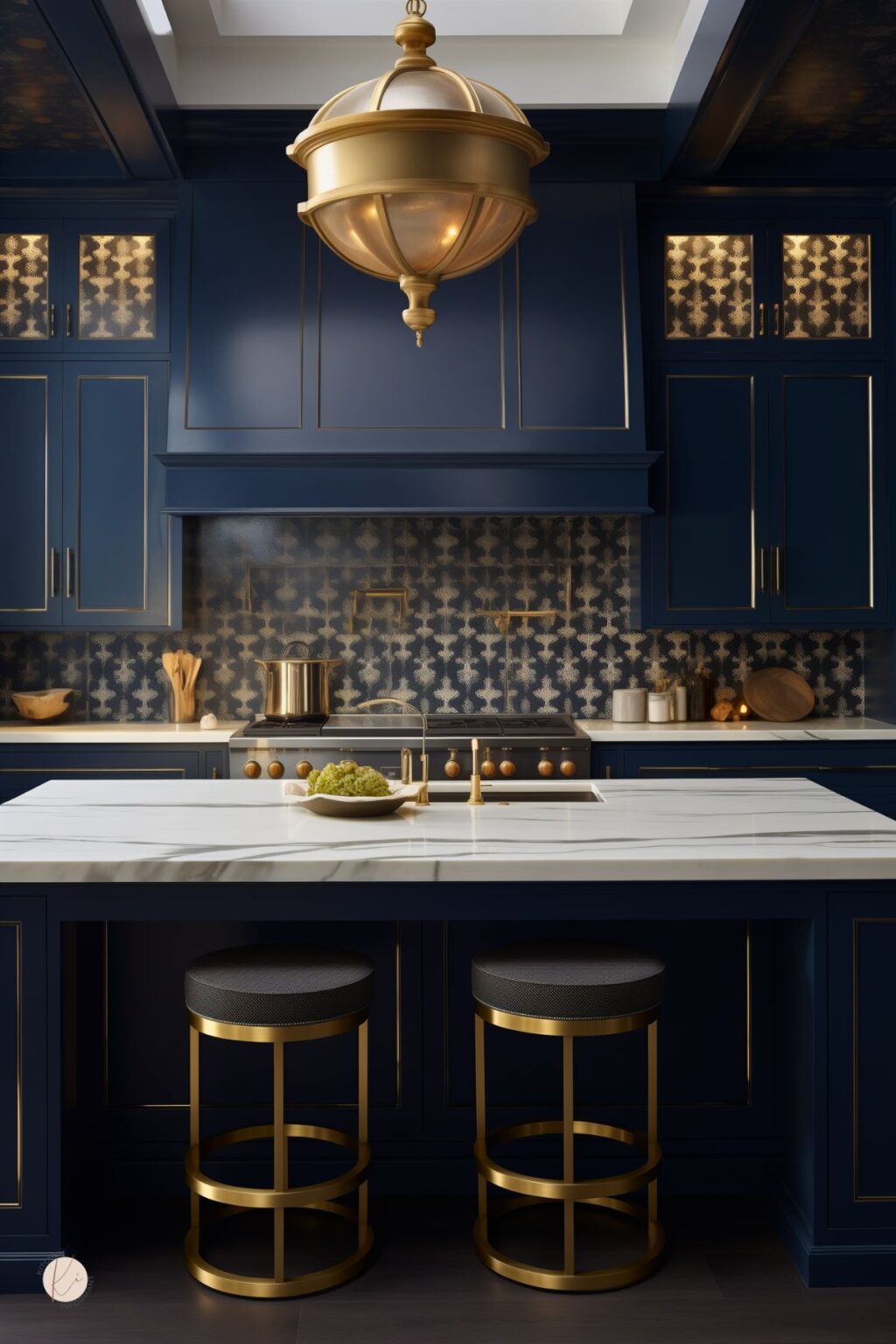 Navy Blue Backsplashes in Kitchen Design - Kitchen Informant