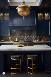 Navy Blue Backsplashes in Kitchen Design - Kitchen Informant